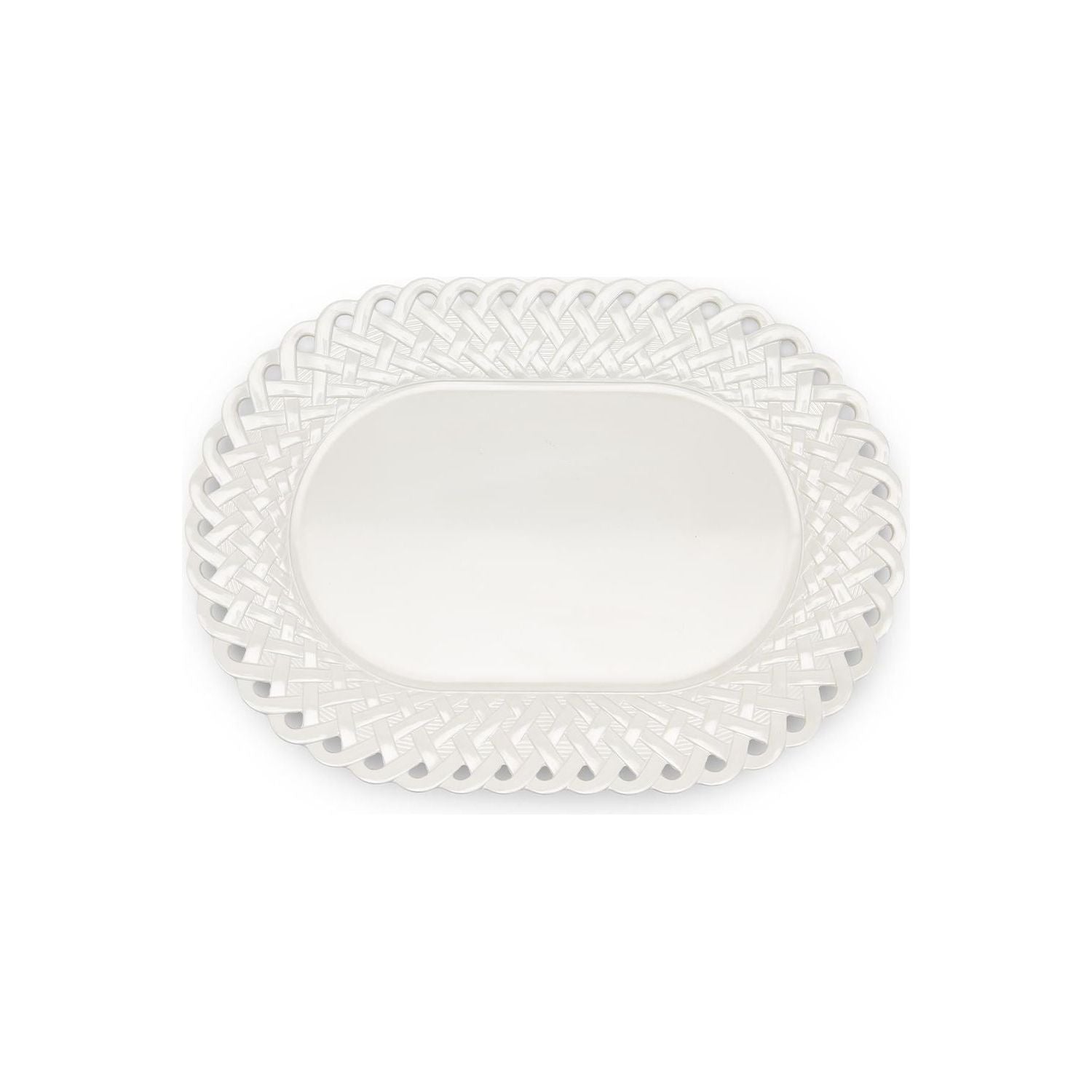 White Lattice Melamine Serving Platter – The Pearl Pagoda
